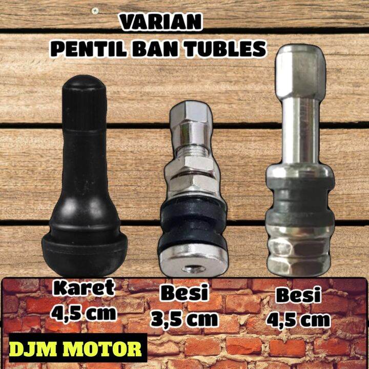 pentil ban tubles varian bahan besi chrome dan karet | Lazada Indonesia