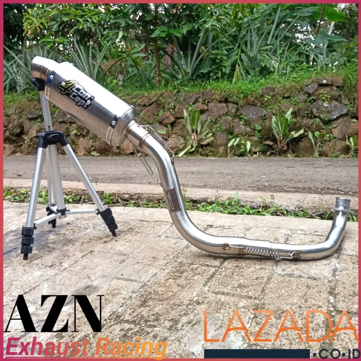 Knalpot racing produk original all matic inlet 38mm Beat/Vario/Mio/NMAX ...