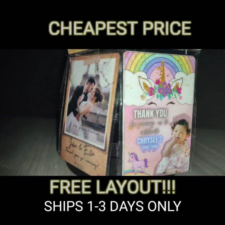 Ref Magnet Souvenir Giveaways ATM size for Christening Debut Birthday ...