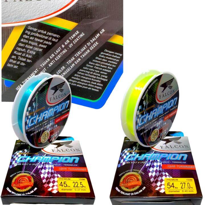 Senar Pancing Falcon Champion Original Anti Kriting | Lazada Indonesia