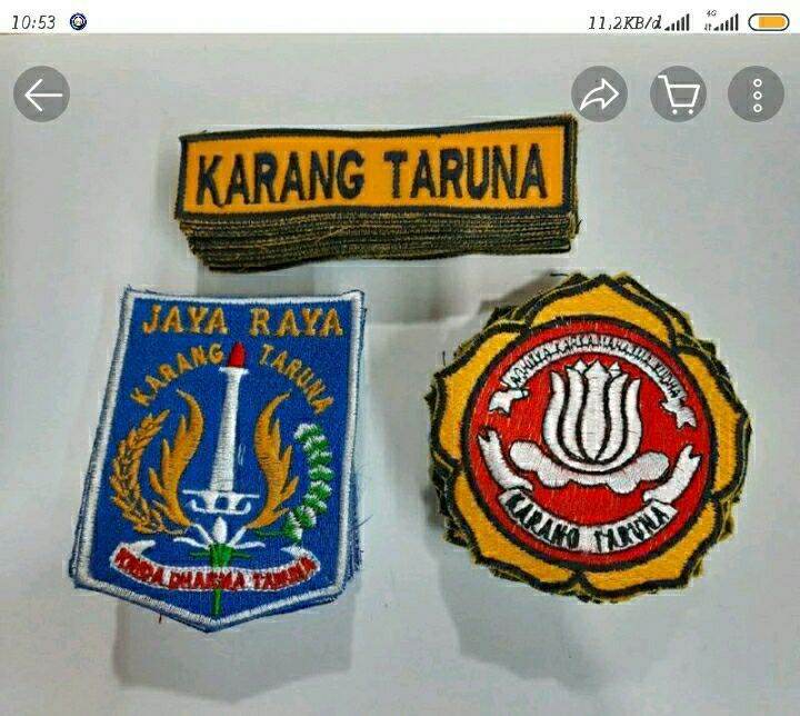 LOGO ATRIBUT KARANGAN TARUNA JAYA RAYA/SATU SET BORDIR KOMPUTER ...