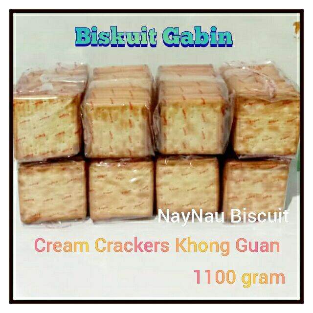 BISKUIT KHONG GUAN GABIN TAWAR 1100 gram - Cream Crackers Khong Guan ...