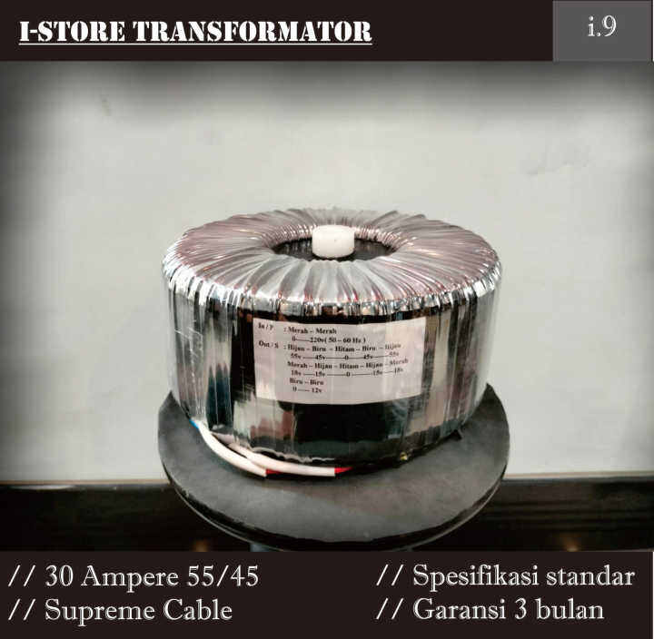 Trafo toroid donat 30A CT 55/45 Spek 3U | Lazada Indonesia