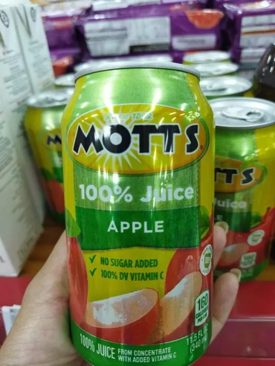 MOTTS APPLE JUICE (340 mL) 100% Apple Juice, no sugar added | Lazada PH