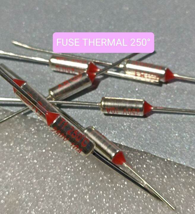 2BUAH FUSE THERMAL 250° 250v 10A FUSETHERMAL 250 TERMOFUSE FUSE TERMAL ...
