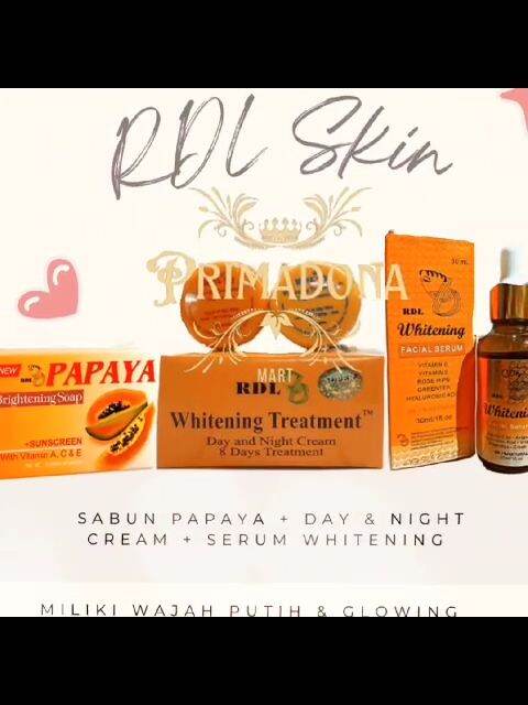 RDL Facial Treatment Face Package 4in1 Serum Whitening/Day & Night ...