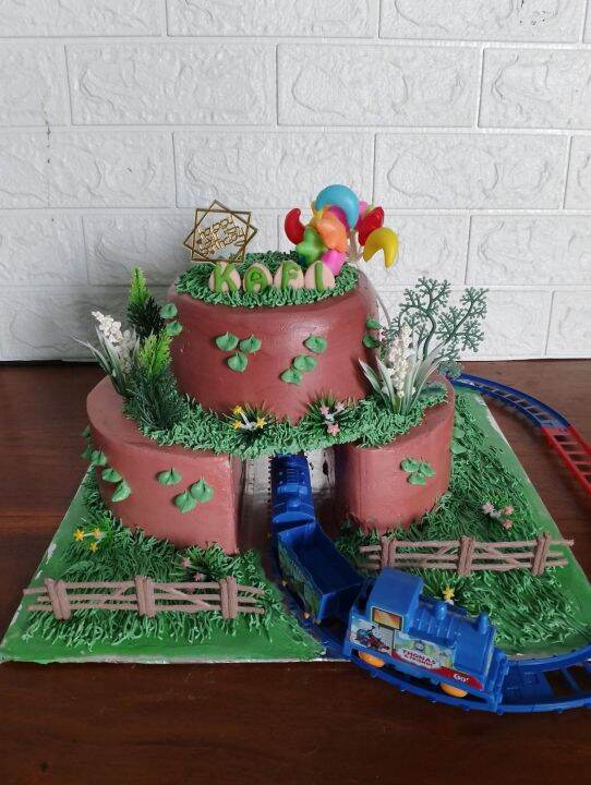 kue ulang tahun tema kereta api thomas | Lazada Indonesia