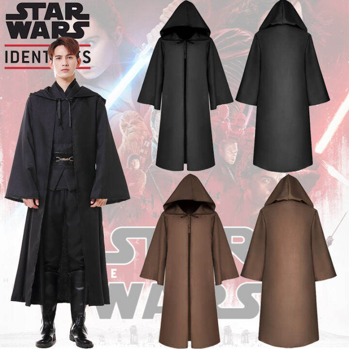 SY1 Star Wars Jedi Warrior Hooded Cloak Cape Adult Kids Luke Skywalker ...
