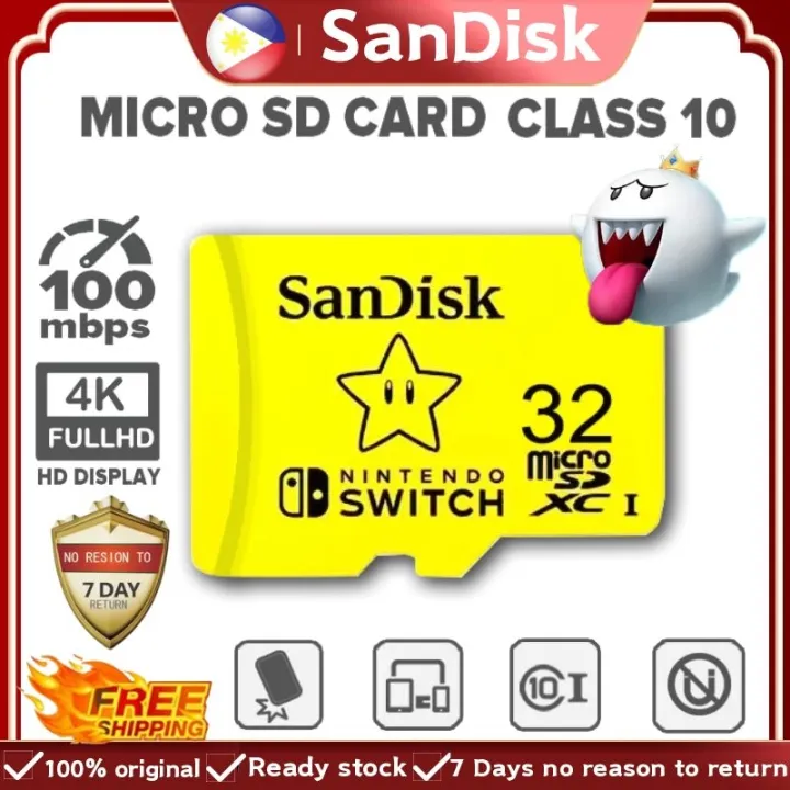 SanDisk 32gb memory card 32gb Nintendo MicroSD XC UHS-I U3 Memory Card ...