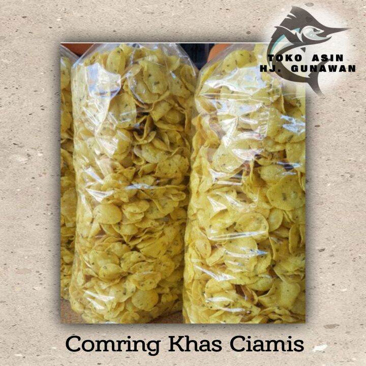 comring olahan singkong dan daun bawang/makanan ringan khas ciamis ...