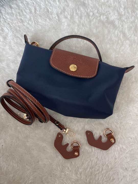 Longchamp mini with strap navy blue color | Lazada.co.th