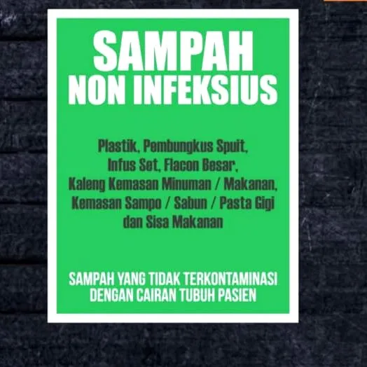 Stiker Rambu Sampah Non Infeksius 15x20 | Lazada Indonesia
