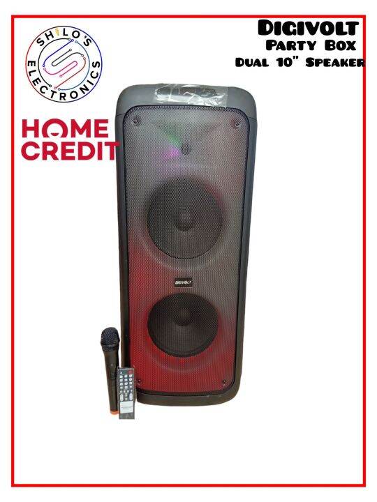 Digivolt Dual 10" Party Box Bluetooth Speaker | Lazada PH
