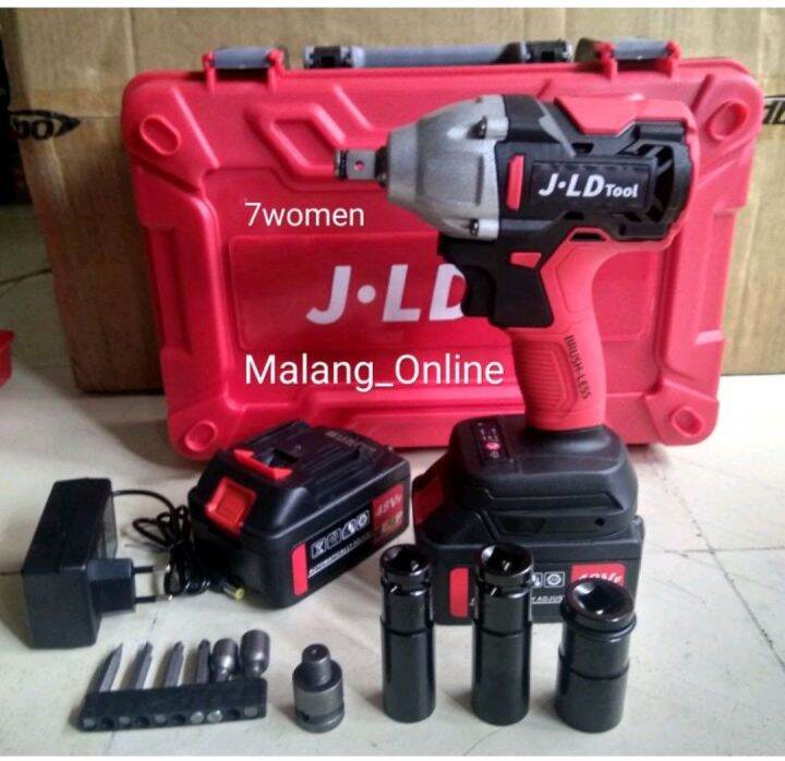 CORDLESS IMPACT WRENCH BRUSHLESS JLD TOOL 48V JV88 Bor Buka baut/Bor ...