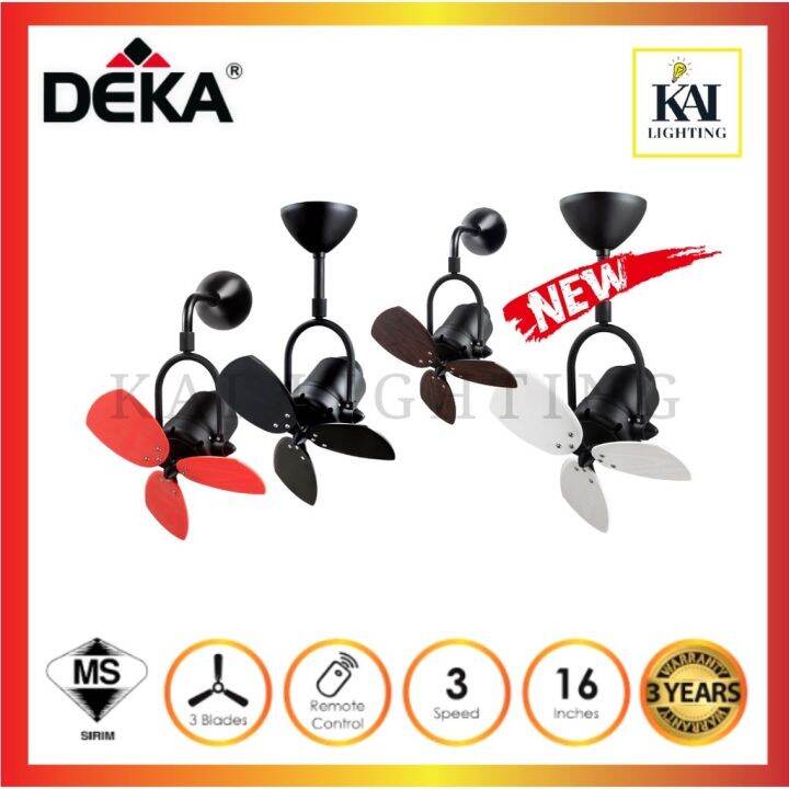 Deka Decoration Ceiling and Wall Fan with Remote Control M-3 M3 / 16 ...