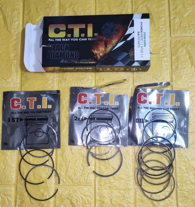 PISTON RING STANDARD SIZE SET HYUNDAI GETZ (23040-02950) | Lazada PH