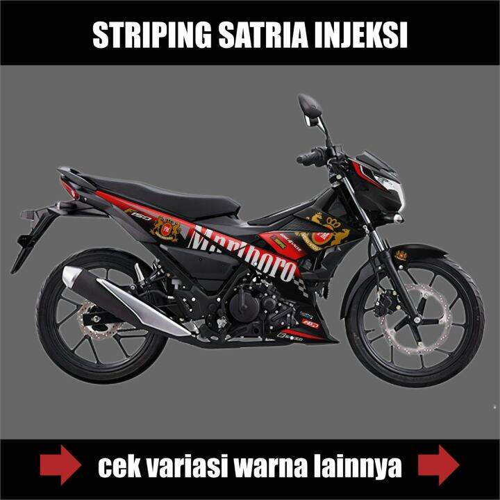 Striping Satria Fu Injeksi / Sticker Satria Fu Injeksi / Sticker Motor ...