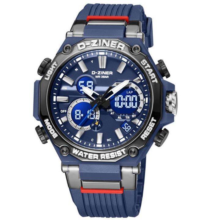 TERBARU !! JAM TANGAN NEW D-ZINER D-8319 DUAL TIME CASE STEEL STRAP ...