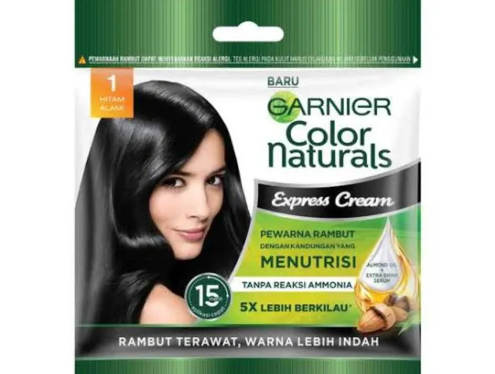 Semir Rambut Garnier Saset HITAM ALAMI | Lazada Indonesia