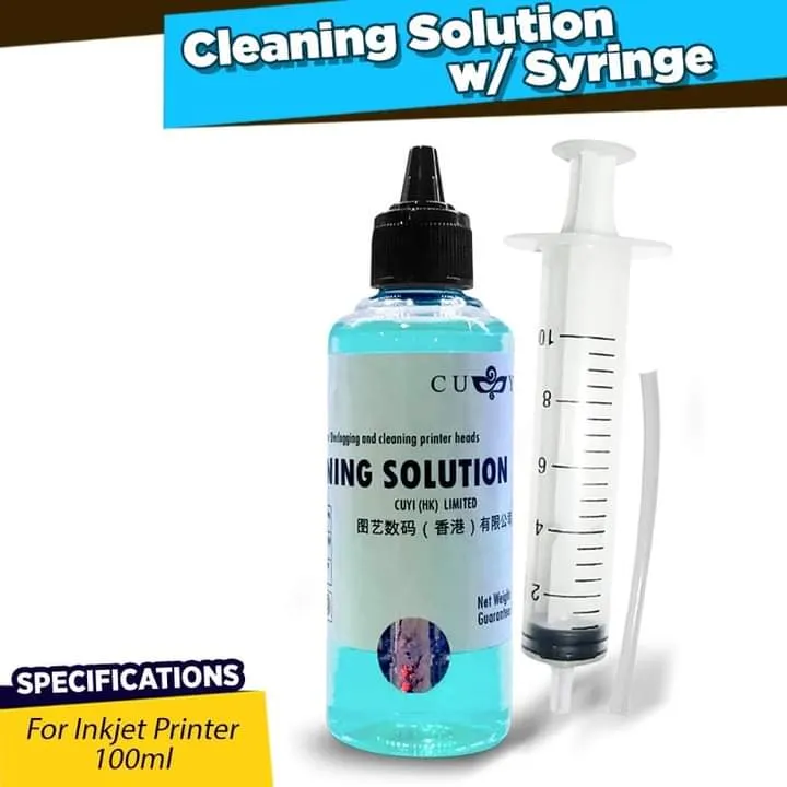 CLEANING SOLUTION FOR PRINTER W/SYRINGE/1SET. | Lazada PH