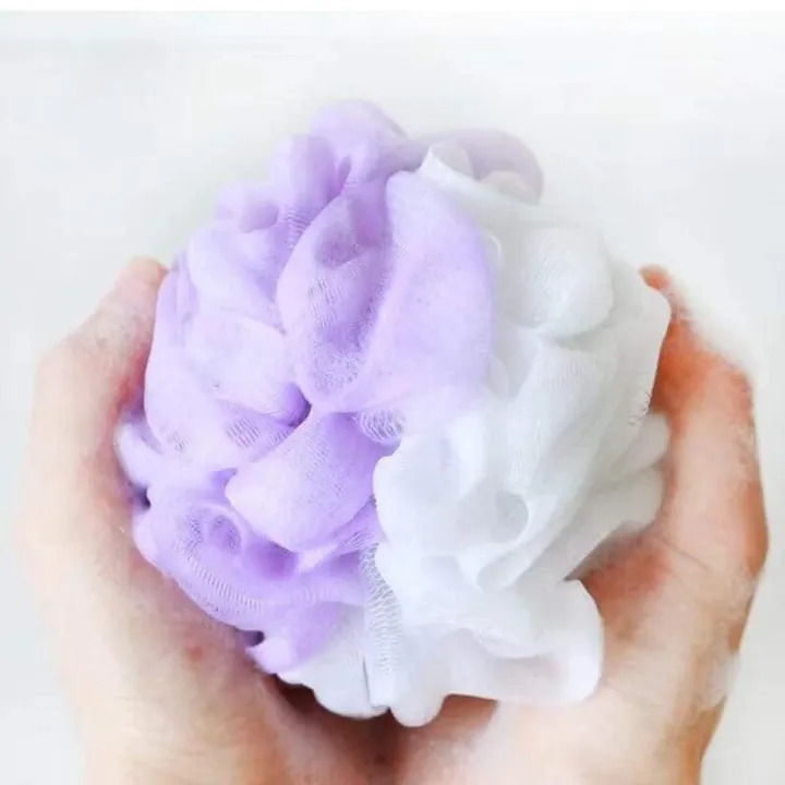 Bath Sponge Rich Foaming Loofah Lather Mesh Pouf Shower Puff Soft Body