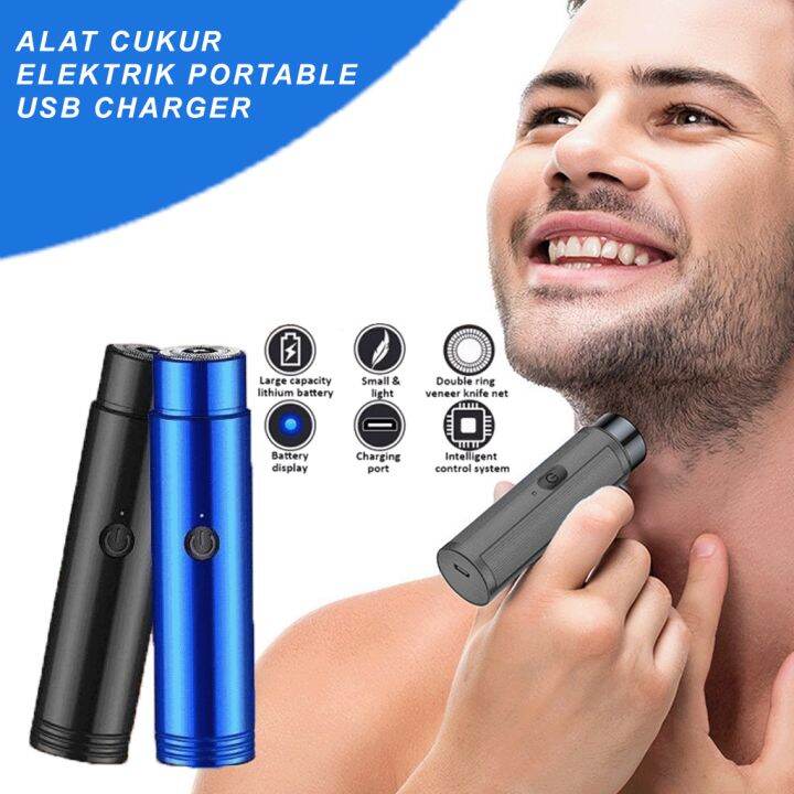 ALAT CUKUR PORTABLE MINI Terbaru untuk Pria CUKURAN JENGGOT DAN KUMIS ...