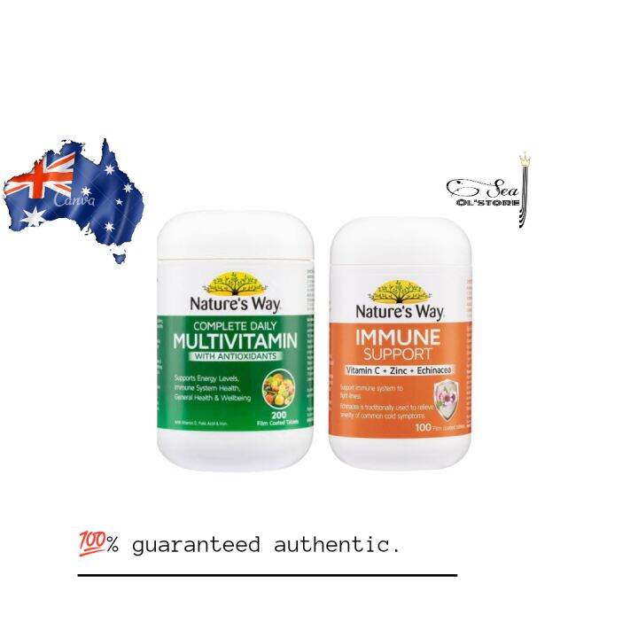 NATURE'S WAY Daily Multivitamin w/ antioxidants 200softgel capsules ...