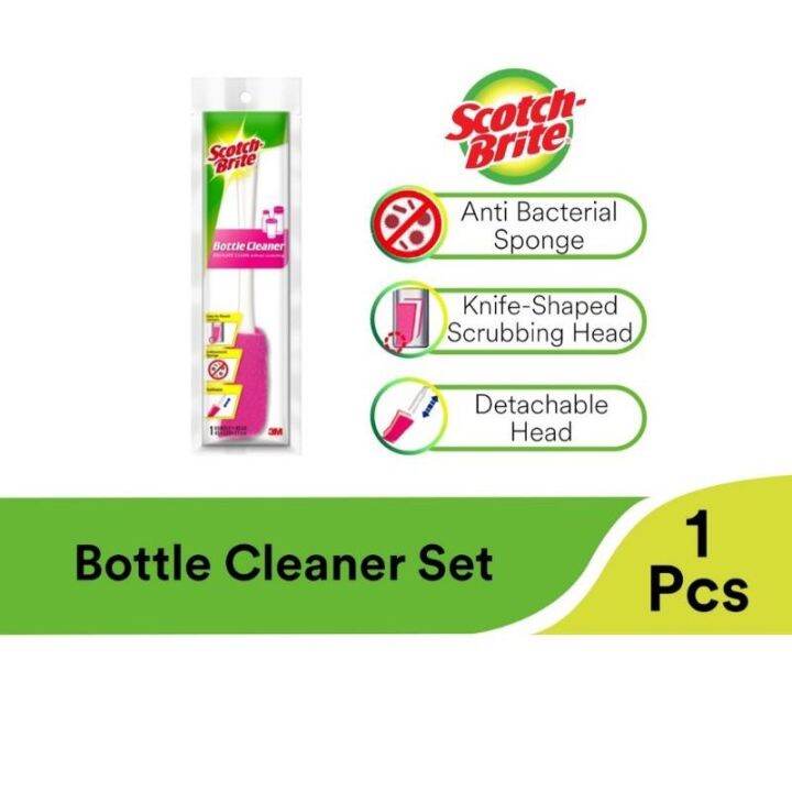 3M Scotch Brite Bottle Cleaner Long Handle / Refill | Lazada