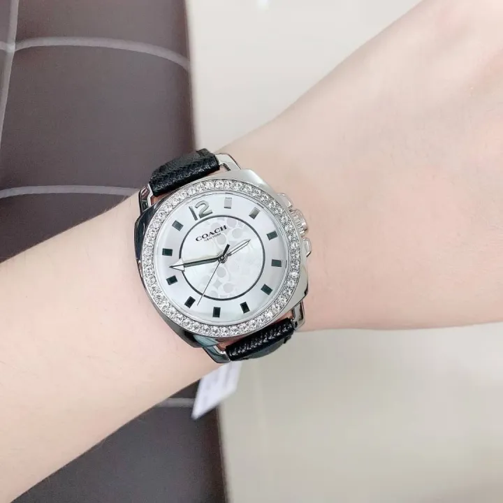 นาฬิกา COACH 14503152 BOYFRIEND WATCH สายหนังดำ | Lazada.co.th
