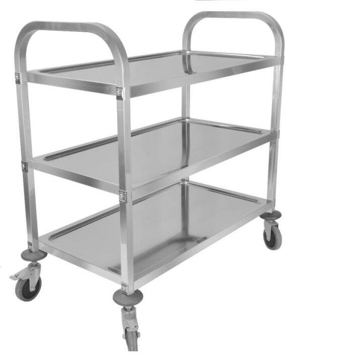 2 Tier Stainless Steel Trolley Troli | Lazada