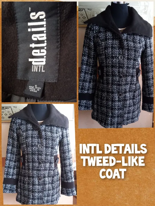 INTL DETAILS Tweed-Like Coat/ Refurbished US Surplus | Lazada PH