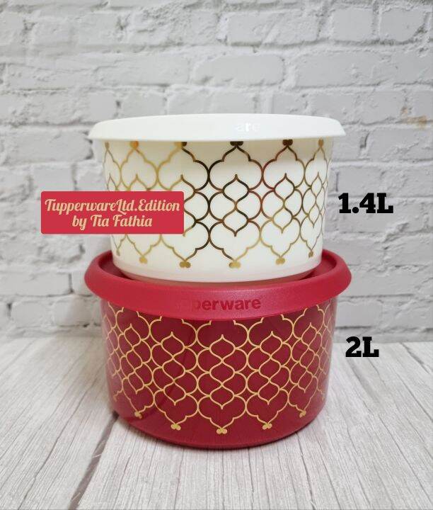 Tupperware Anniversary One Touch Canister (Set of 2) | Lazada