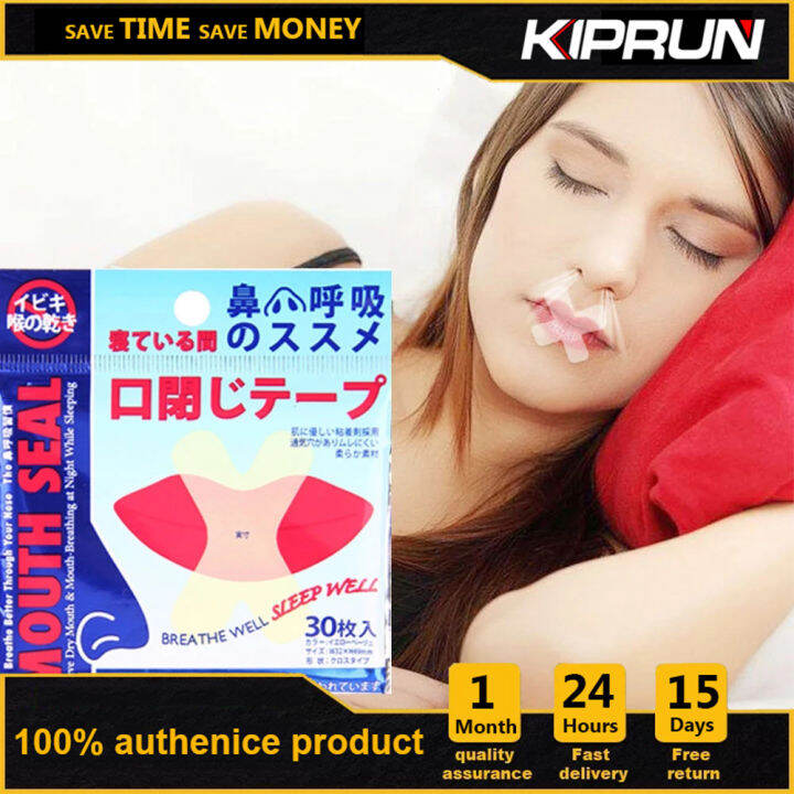 KIPRUN 30PCS Mouth Tape Self-Care of Anti Snore Stickers Anti-snoring Adults Children trips Nose ...
