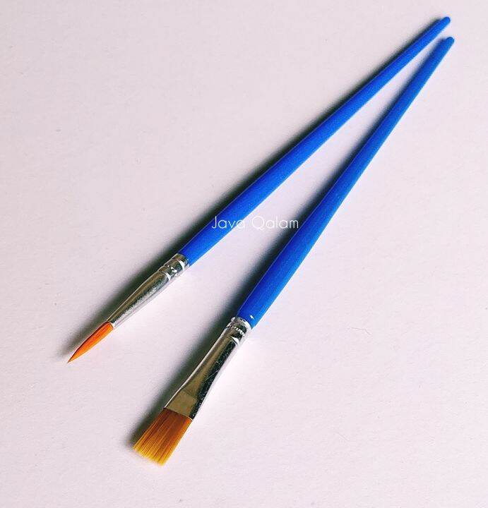 Kuas Lukis akrilik bulu nilon Lancip dan datar | Lazada Indonesia
