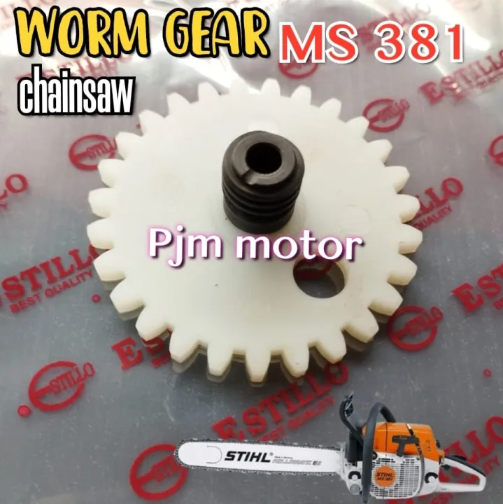 Ms381 Worm gear gigi pompa oli mesin sthil stihl ms 381 senso sinso ...