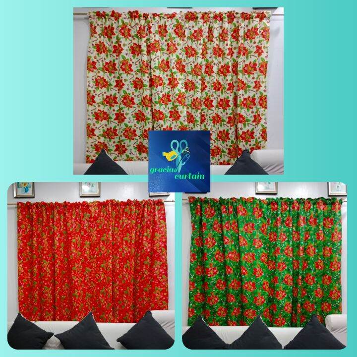 christmass square sulutan door /window curtain 54x70 inches | Lazada PH