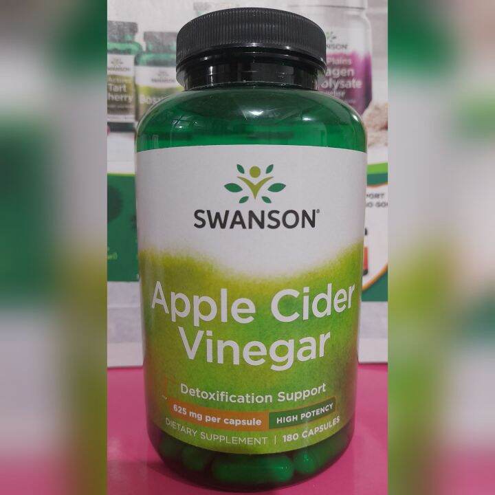 Apple Cider Vinegar 625mg 180 Capsules EXPIRY: April 2026 Swanson Detoxification Support | Lazada PH