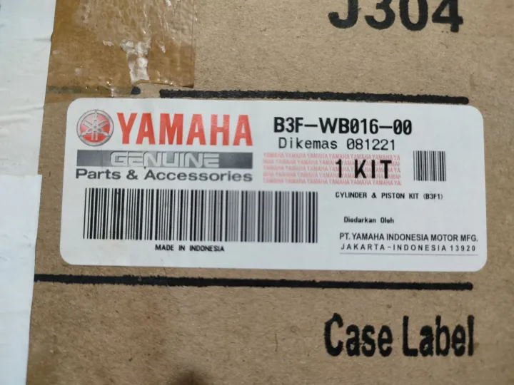 Blok Seher + Piston Kit (1 set) Lexi Lexy (B3F) Dijamin Asli Original merek merk Yamaha Genuine ...