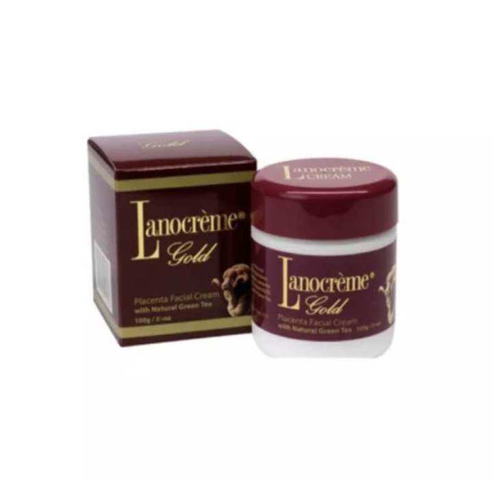 ครีมรกแกะ Lanocreme Gold (ของแท้100%) Placenta Facial Cream ขนาด 100 ...