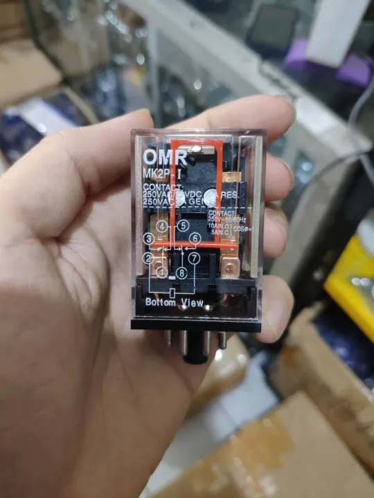 RELAY OMR AC 220V 8pin MK2P / RELAY MK2P 220V 8 KAKI | Lazada Indonesia