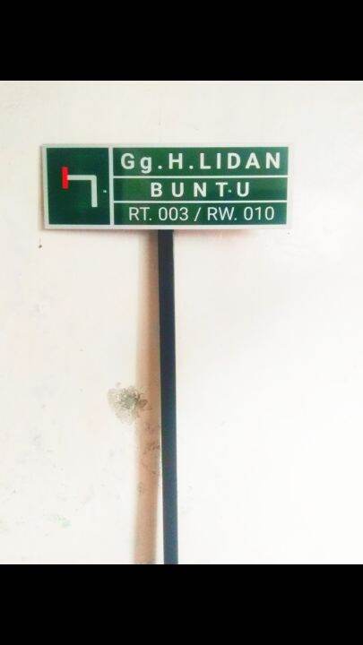 plang nama jalan + tiang tanam | Lazada Indonesia
