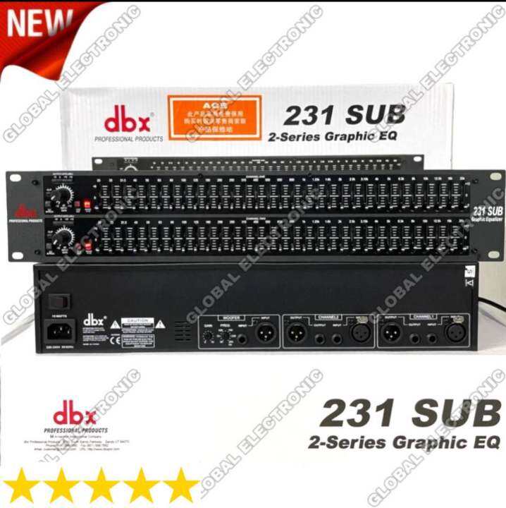 Equalizer DBX 231 / DBX 231 Sub Output Subwoofer Grade A Equaliser DBX 231 Grade A 2X31 Channel ...
