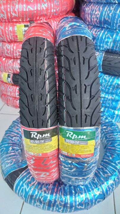 SEPASANG BAN LUAR MOTOR METIK TUBLESS UKURAN 80/90-14 & 90/90-14 | Lazada Indonesia