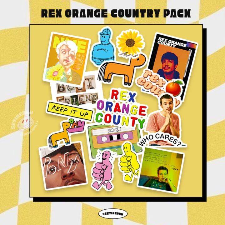 Rex Orange Country Sticker Pack A5/A6 (17pcs) | Lazada Indonesia