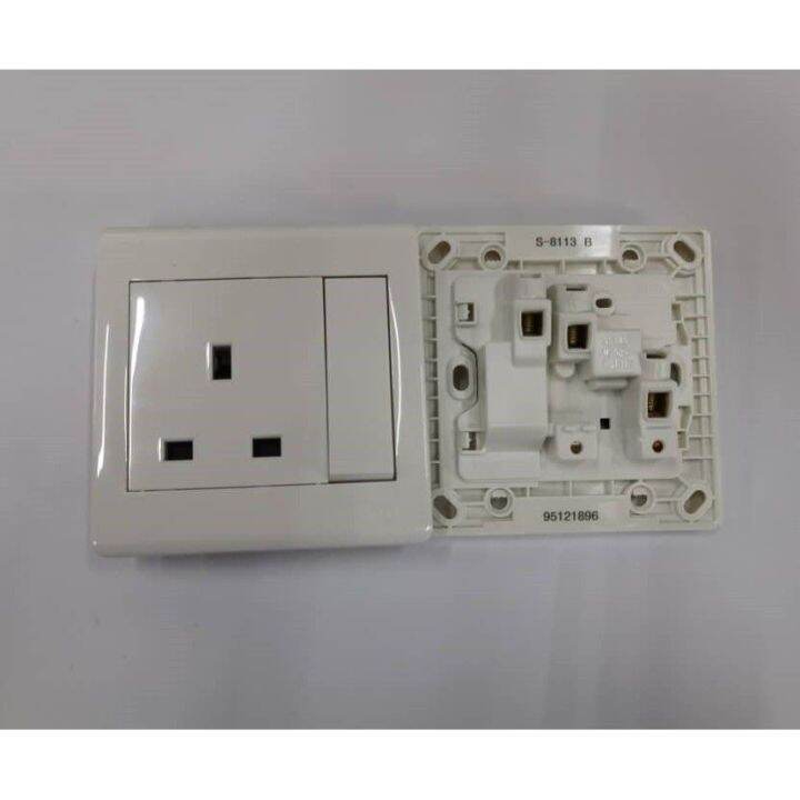 SUM 13A SINGLE SWITCH SOCKET W/Sirim -S-8113B | Lazada