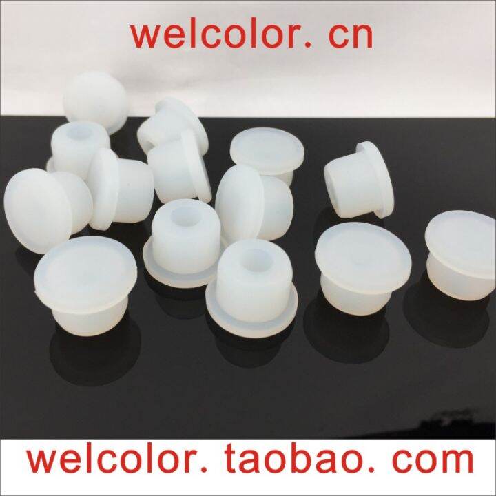 White Silica Gel Plug Rubber Plug Silicone Rubber Plug Plastic Hole ...