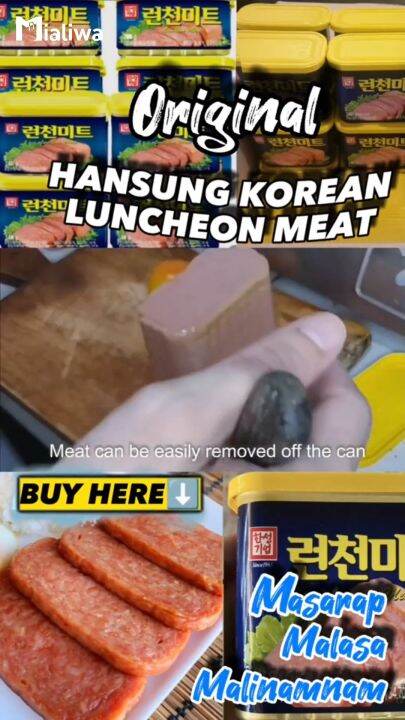 Hansung Luncheon Meat & Lotte Luncheon Meat 340g Korean Spam Maling Original Wholesale Ulam ...