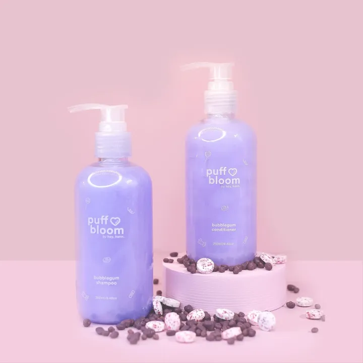 [WITH FREEBIES]PUFF AND BLOOM BUBBLE GUM CONDITIONER | LESS SULFATE ...