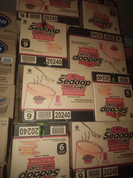 MIE SEDAP CUP GORENG KOREAN SPICY 1 dus isi 12 cup | Lazada Indonesia