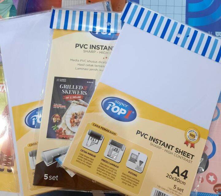 Kertas Pvc/id card Ukuran A4 Pop one | Lazada Indonesia